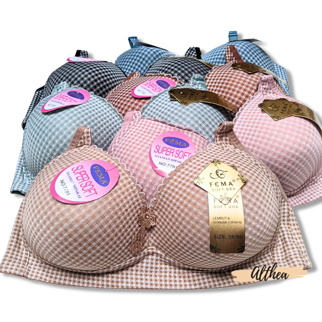 Jual Bra Wanita Cup Besar Tanpa Kawat Fema 7781 A10 / BH Wanita Cup C ...
