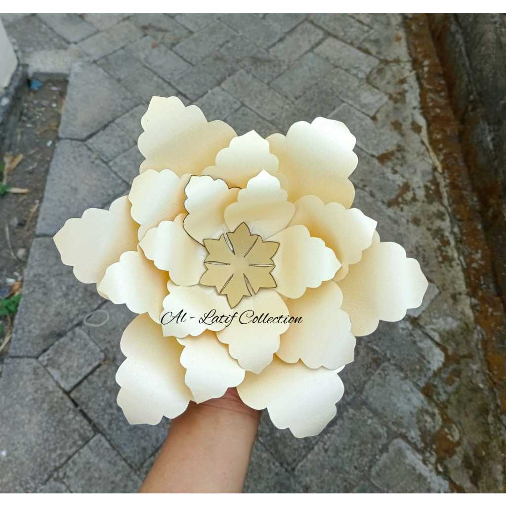 Jual Pola Paper Flower || Pola Bunga Kertas || Paper Craft || B-14 ...