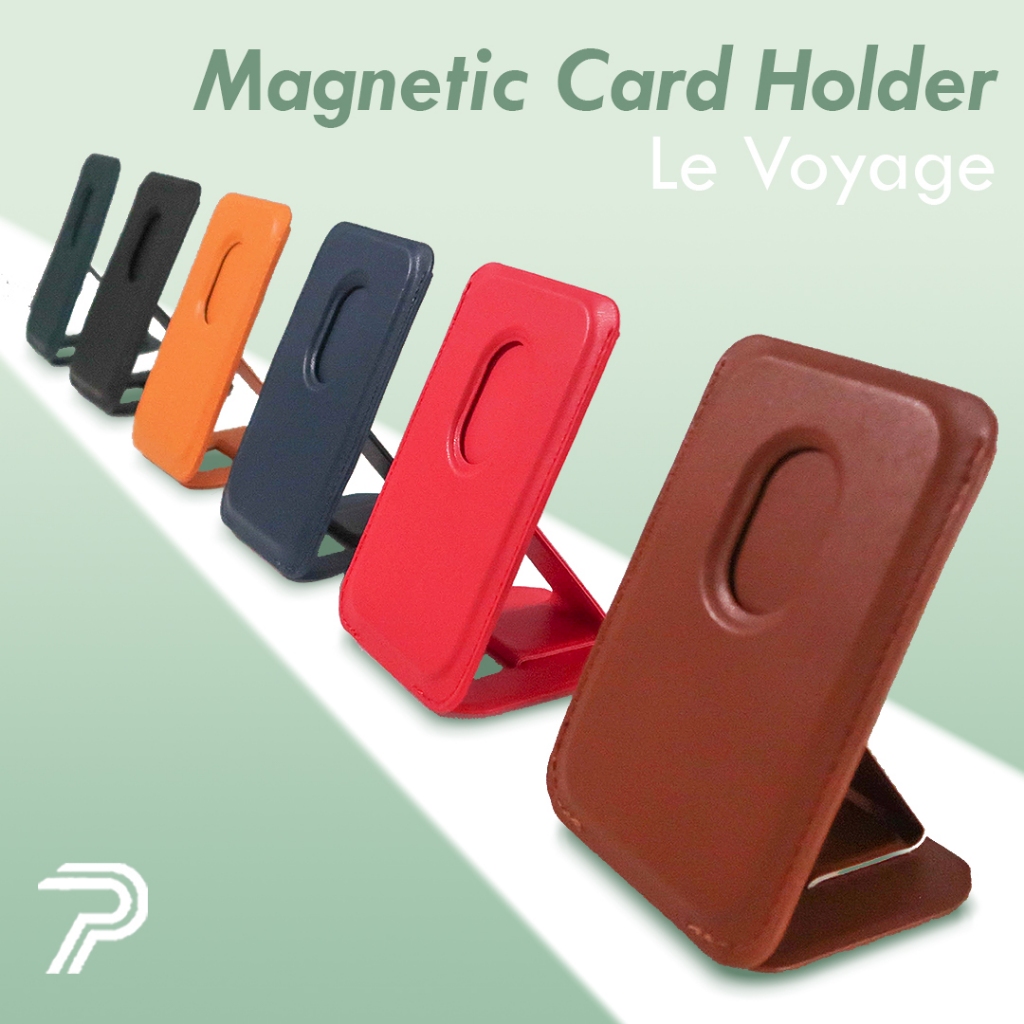 Jual Magnetic Card Holder iPhone Leather Magsafe Phone Holder DIGIPAC ...