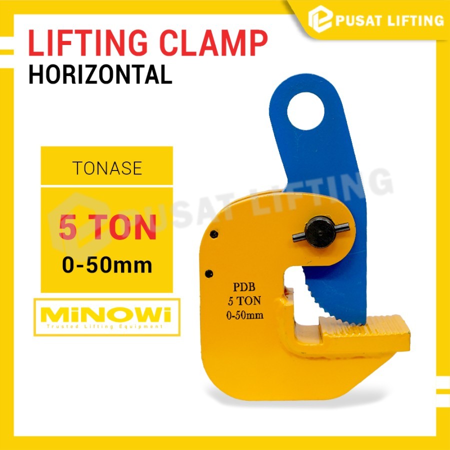 Jual Lifting Clamp Hook Horizontal 5 TON MINOWI Alat Angkat Penjepit ...