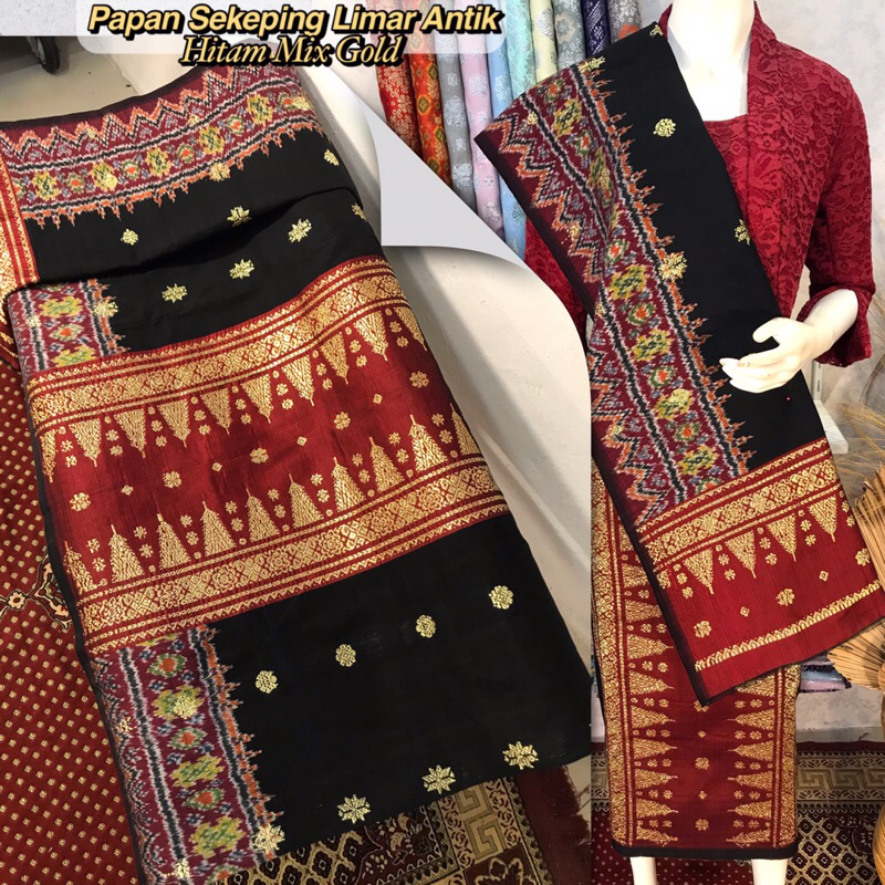 Jual Songket Papan Sekeping Limar Antik-Asli Tenun Tangan Palembang ...