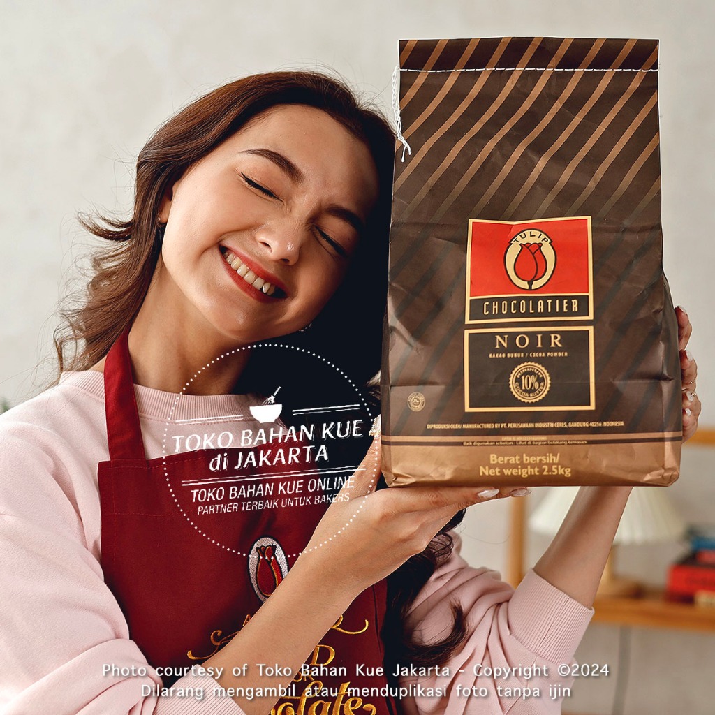 Jual Tulip Powder Noir 1kg Pure Cocoa Powder Black Cokelat Bubuk Hitam ...
