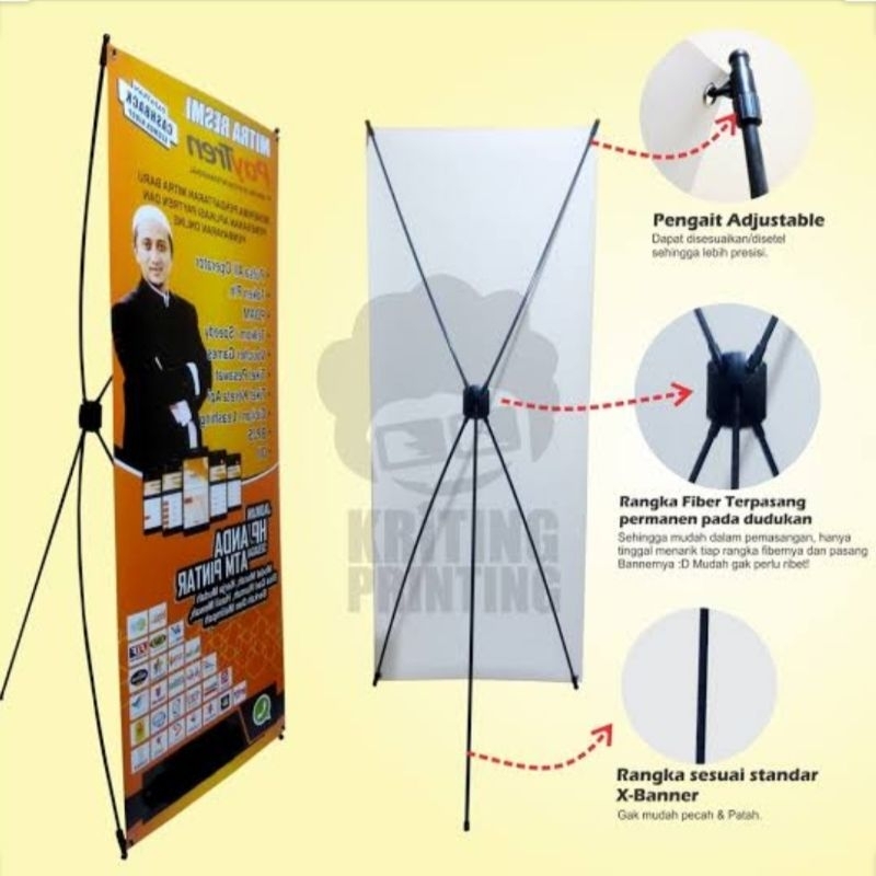 Jual Stand X Banner Aluminium 60x160 | Shopee Indonesia