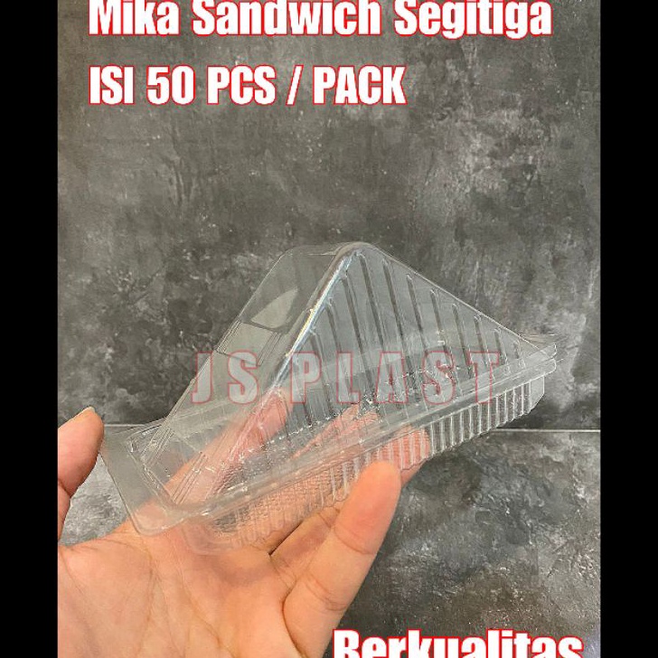 Jual Segera Dapatkan ISI 5PCS Mika SANDWICH Segitiga Mika Roti Segitiga ...