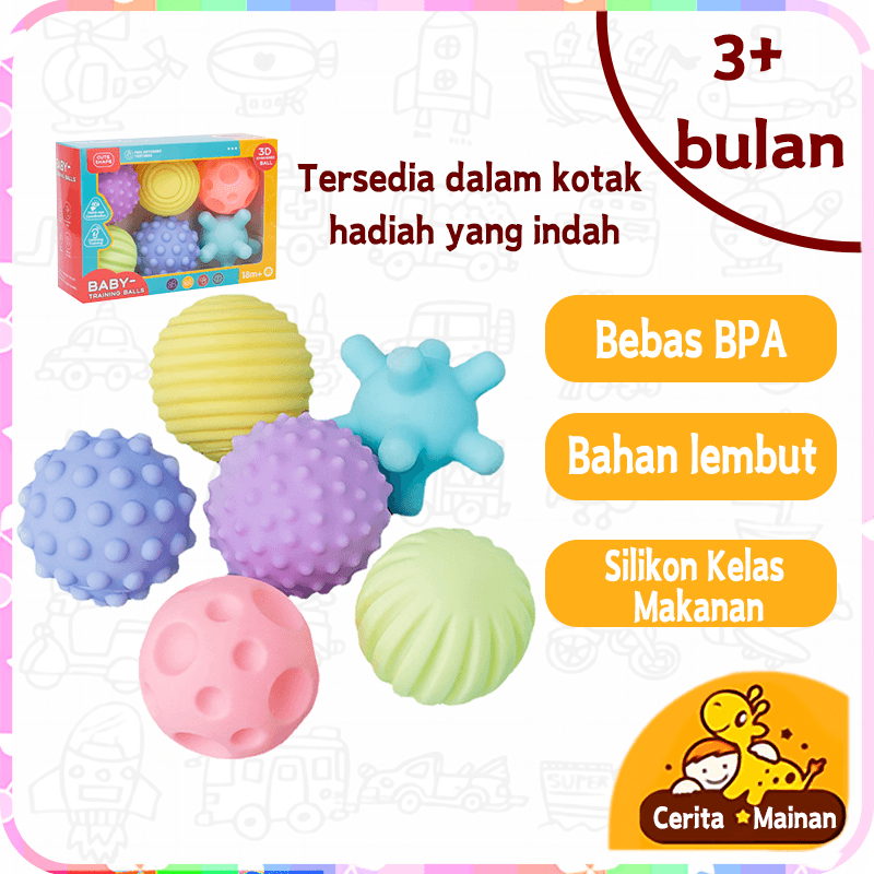 Jual Bisa COD Bola Sensorik Bpa Free Bayi Mainan Buat Bayi Merangkak ...