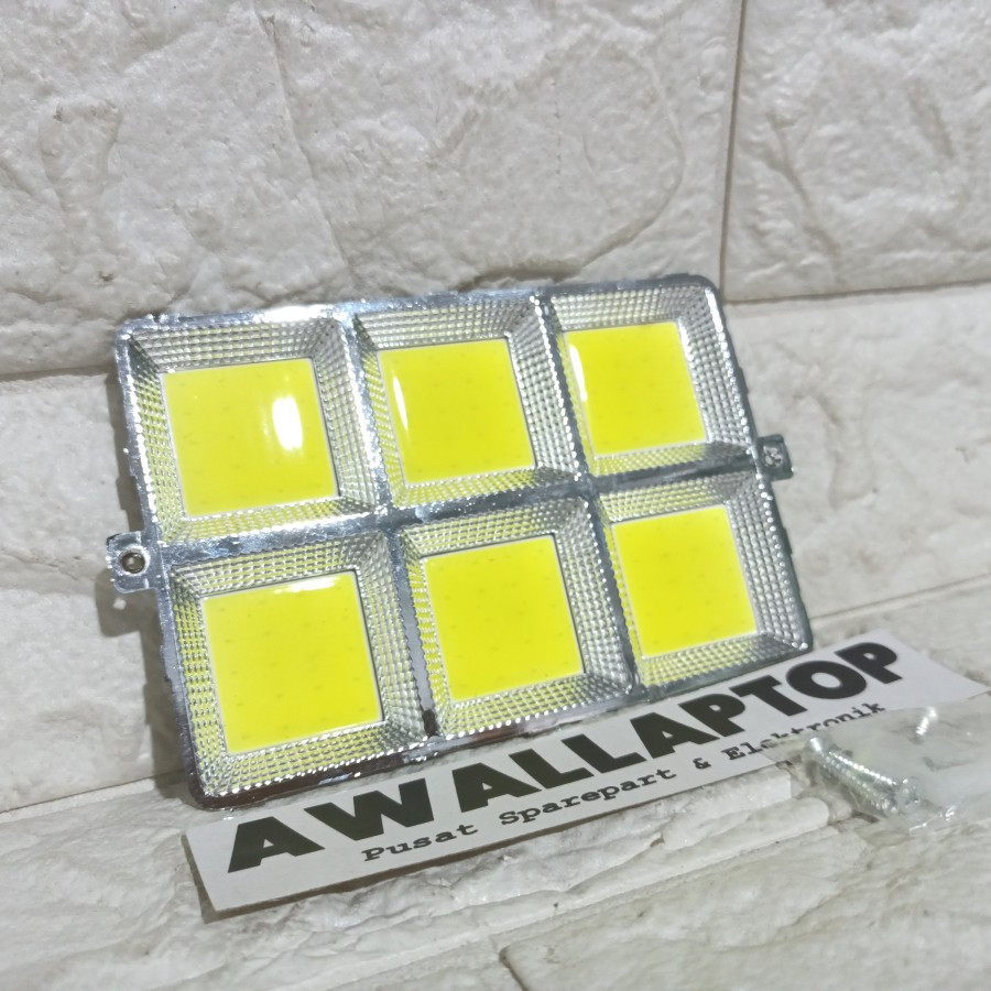 Jual NEW LED COB 6 kotak 3.7v-4.2v LED super terang hemat energy BARU ...