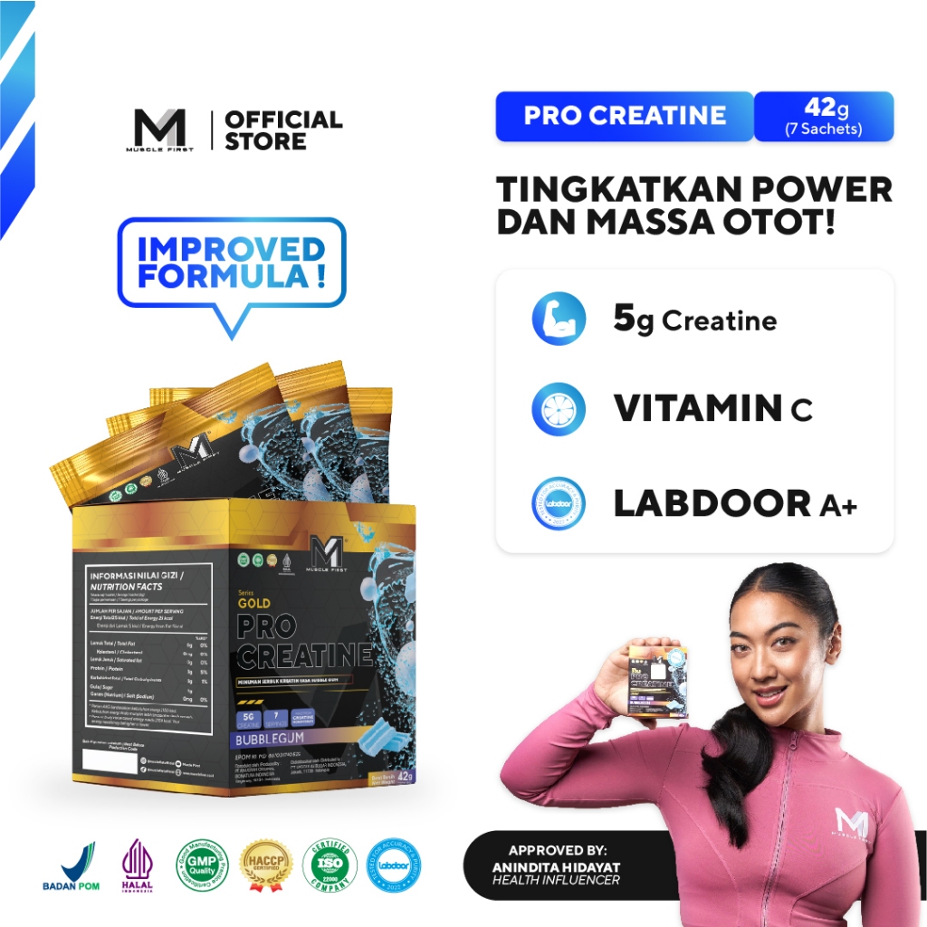 Jual MUSCLE FIRST Pro Creatine Box - Menambah Massa Otot Suplemen ...