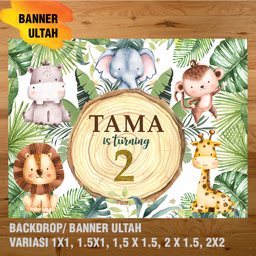 Jual KEBUN BINATANG /ZOO/ANIMAL/ SAFARI/ BANNER/ BACKDROP/ SPANDUK ...