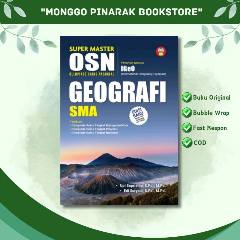 Jual BUKU SUPER MASTER OSN (OLIMPIADE SAINS NASIONAL) GEOGRAFI SMA | Shopee Indonesia