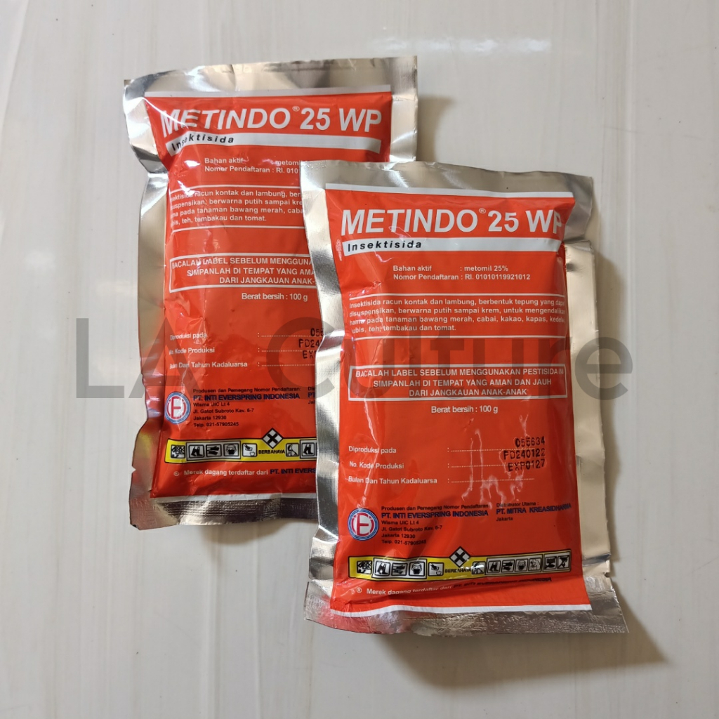 Jual Insektisida METINDO 25 WP 100 gram Pengendali Ulat dan Hama ...