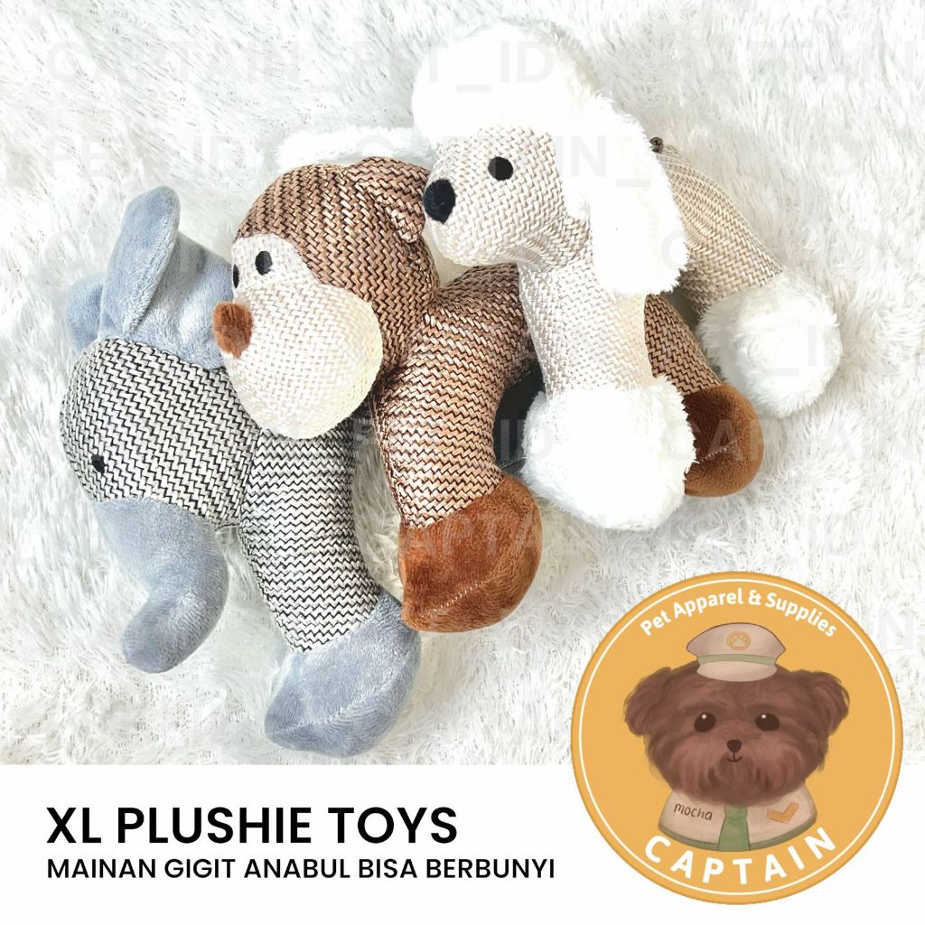 Jual SQUEAKY PLUSH TOYS MAINAN ANJING GIGIT BISA BUNYI POODLE DOG TOYS ...