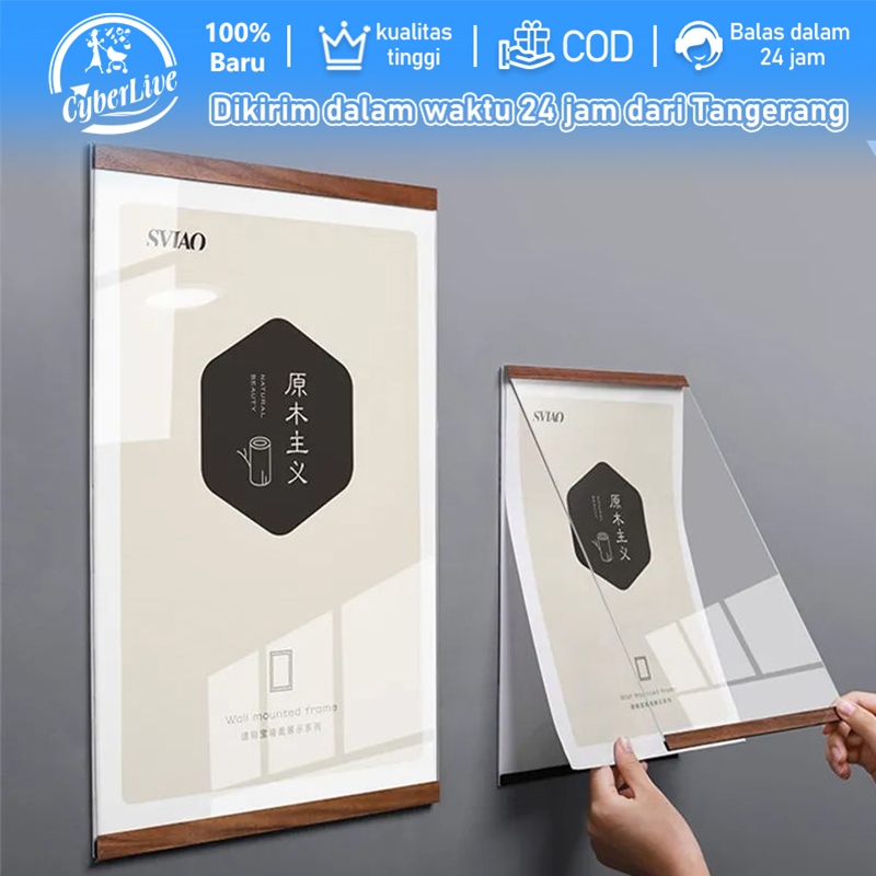 Jual Magnet Frame Acrylic / Bingkai / Display Foto Poster Dinding Akrilik | Shopee Indonesia
