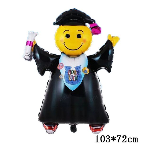 Jual Balon Foil Graduation Full Body JUMBO | Balon Wisuda JUMBO ...