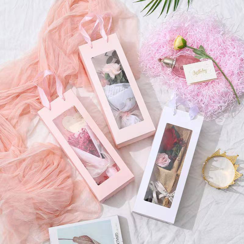 Jual PAPERBAG GIFT/PAPERBAG KADO BUNGA MOTHERS DAY/PAPERBAG PUTIH/KOTAK ...
