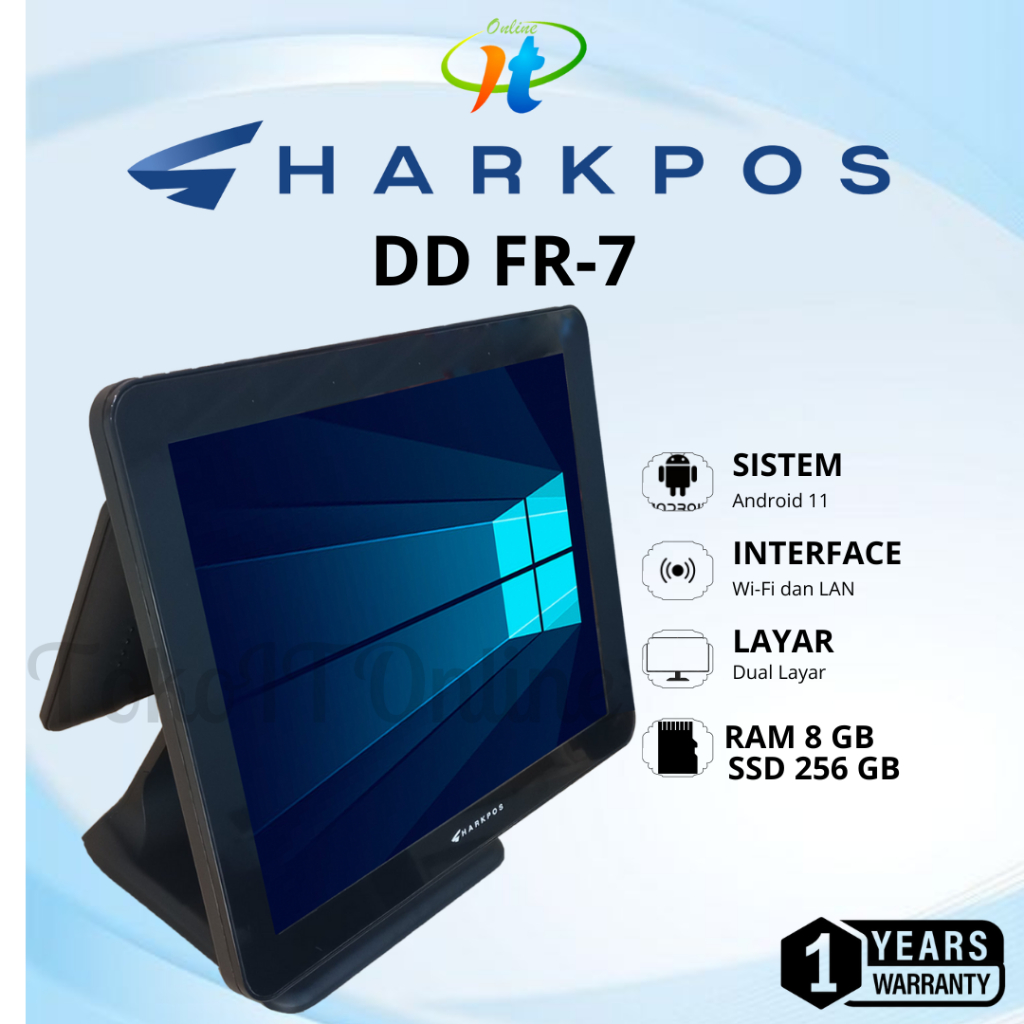 Jual Mesin Kasir All In One Sharkpos FR7 FR-7 FR 7 Core i5 8/256 GB ...