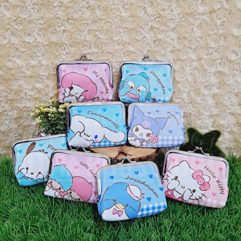 Jual Dompet Koin Klip Besi XL Semi Kulit Sanrio Dompet Coin Klip Besi ...