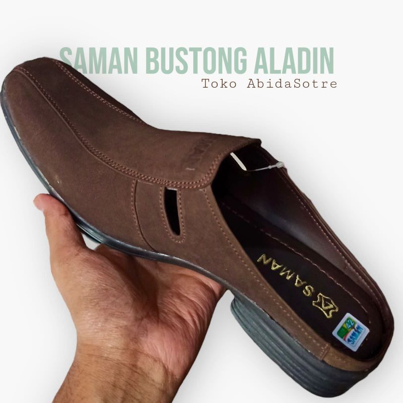 Jual SAMAN KULIT Sepatu Sandal Bustong Aladin Original | Shopee Indonesia