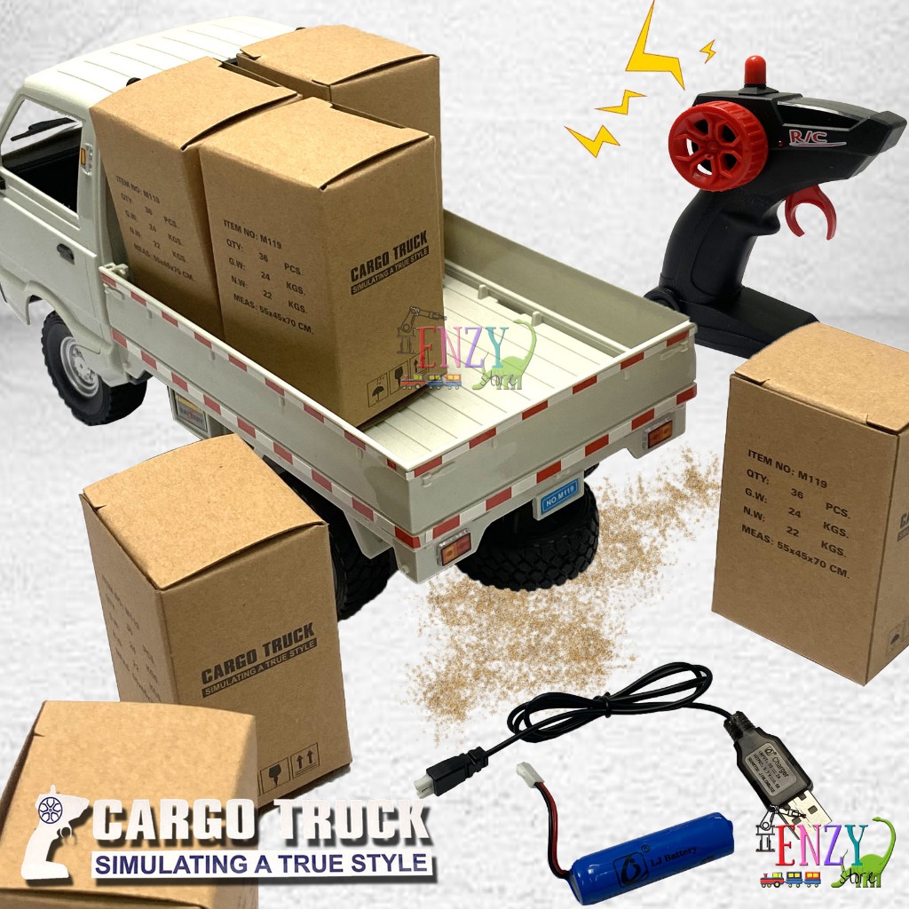 Jual Mainan RC Mobil Remote Control Pick up CargoTruck Box Carry 1:16 ...