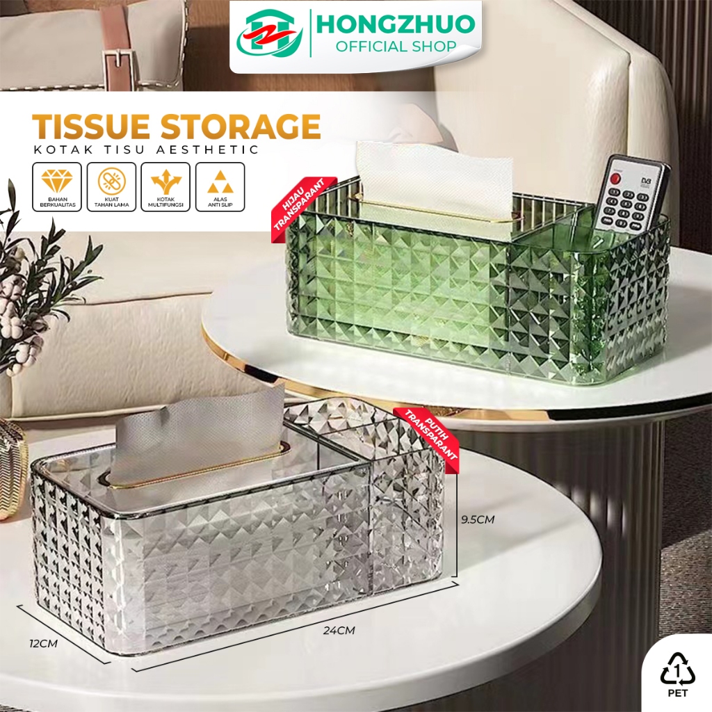 Jual Hongzhuo Kotak Tisu Akrilik Estetik | Tempat Tisu estetik | Kotak ...