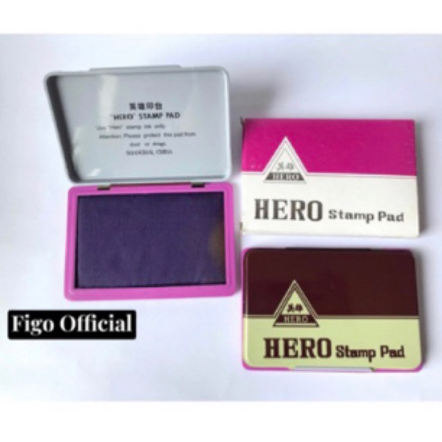 Jual Bantalan Stempel HERO BESAR / bak stempel / stamp pad | Shopee ...