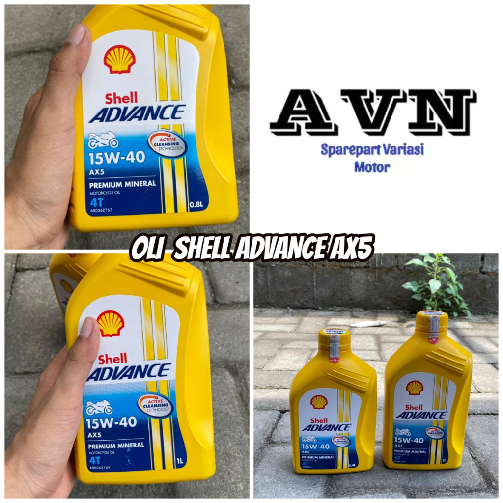 Jual OLI SHELL ADVANCE AX5 ISI 800ML 1LITER //OLI MOTOR HIGH TECHNOLOGY ...
