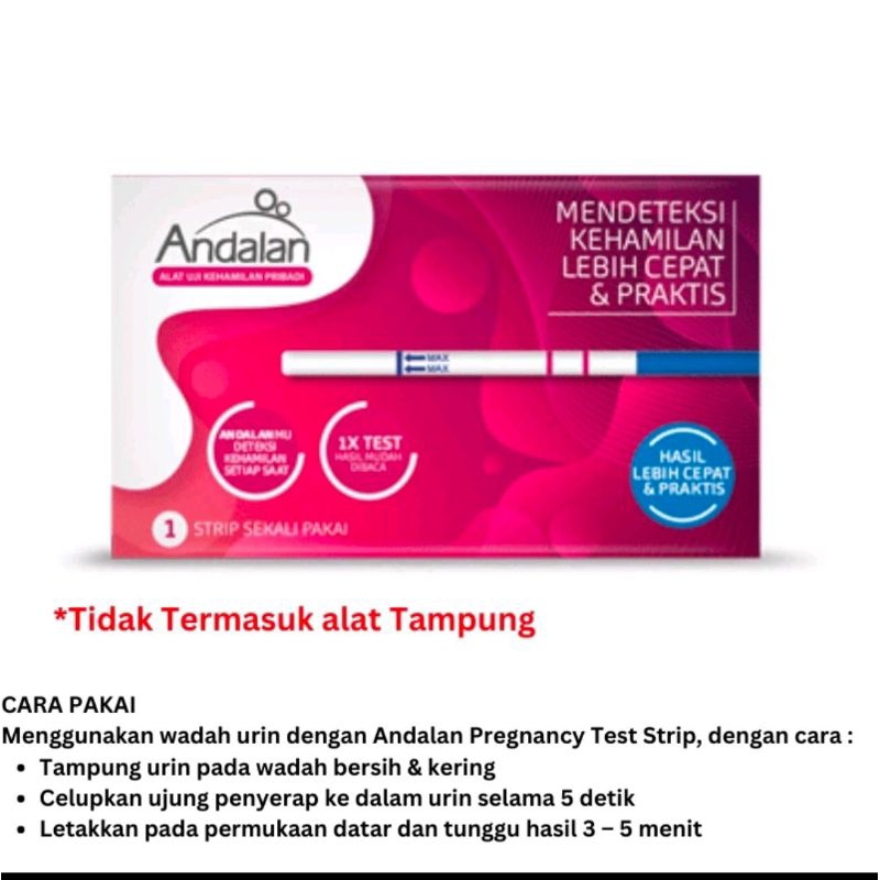 Jual Test Pack Andalan Strip Uji Kehamilan/Test Pack/Privasi Terjaga ...