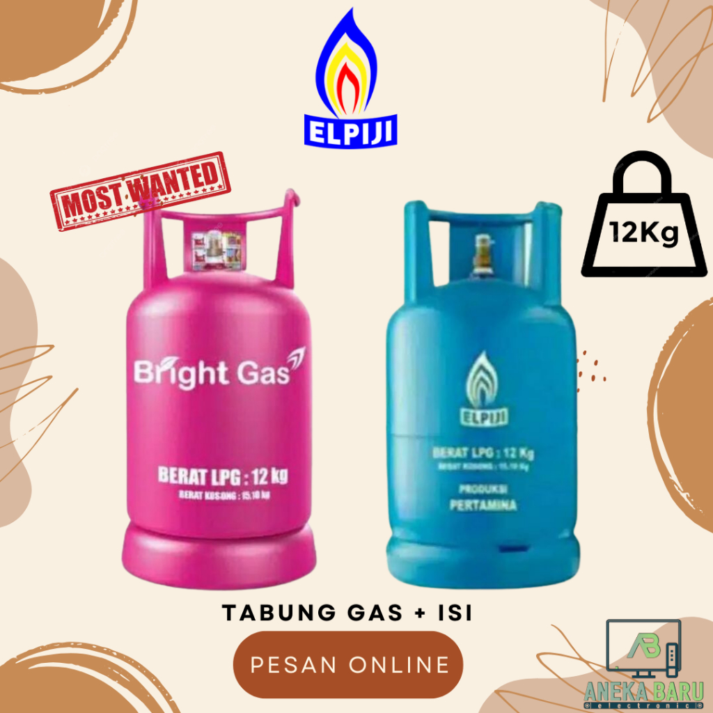 Jual Tabung Gas + Isi Elpiji Bright Gas Pertamina 12 Kg | Shopee Indonesia