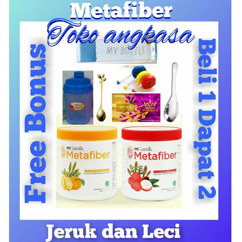 Jual MGANIK METAFIBER Drink 450gr 30 Saji Serat Bebas Gula | Shopee ...