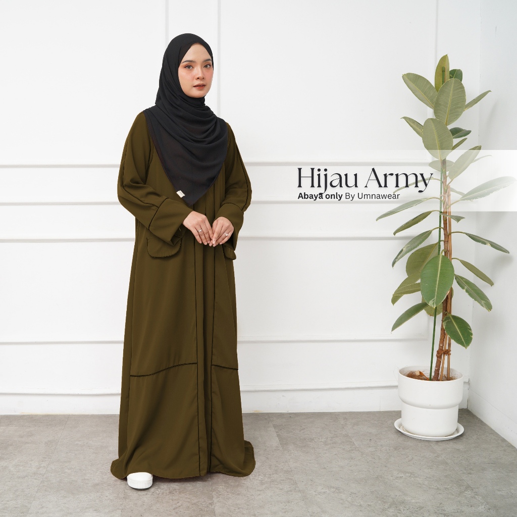 Jual Ameenah Abaya Syari Umroh Elegan Nyaman | Gamis Abaya Hitam Turkey Baju Muslim By Umnawear ...