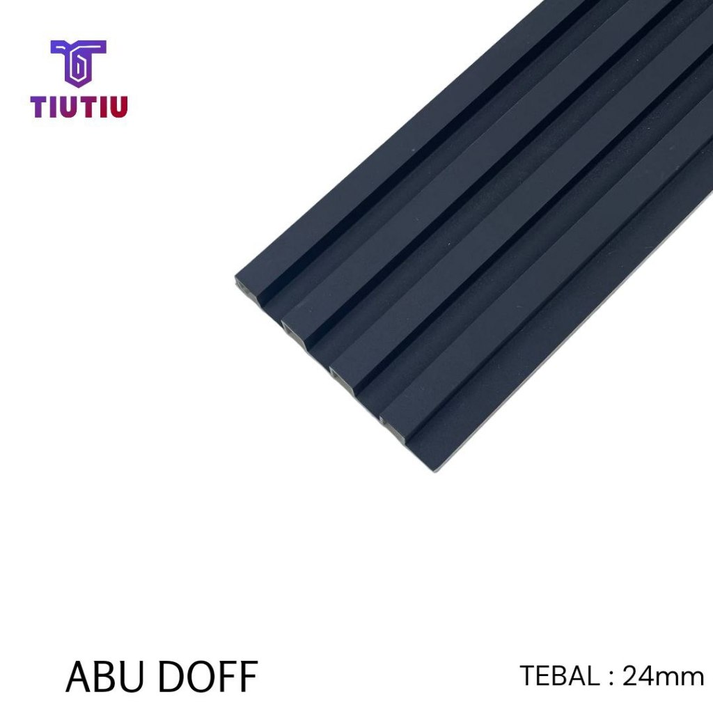 Jual WPC Wallpanel ABU DOFF 3 meter 300cm x 2.4cm | pvc Wall panel Wood ...