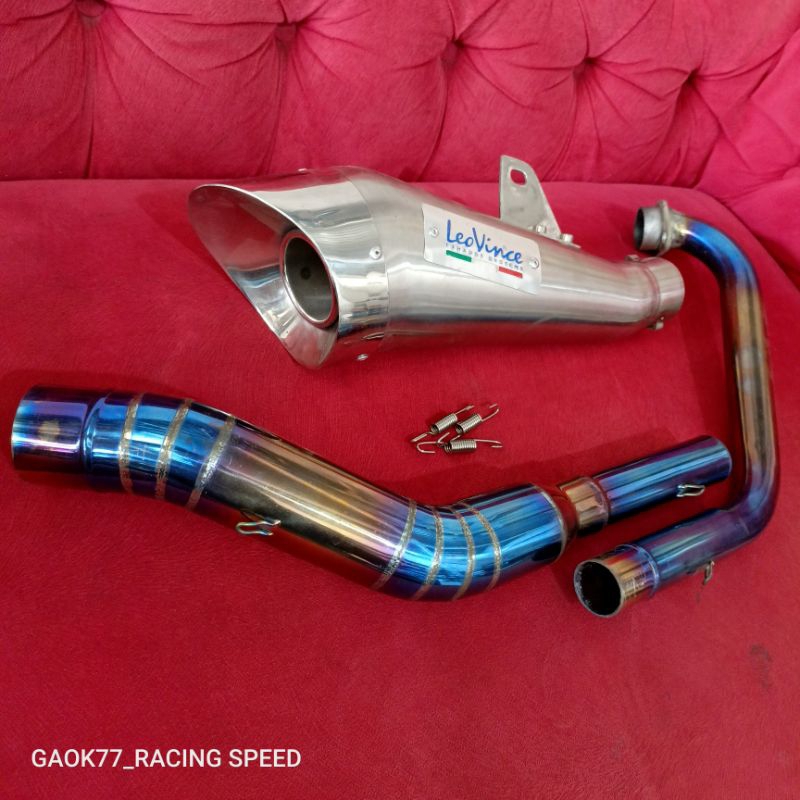 Jual Knalpot Racing Leovince stenlis R15 Vixion Mx Byson xabre Cbr150r ...