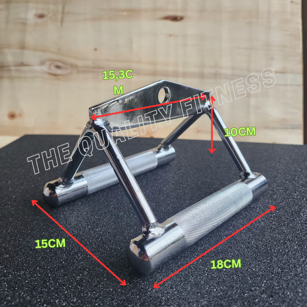 Jual Seated Row Handle Single Bar Grip Cable Attachment Fitnes gym ...