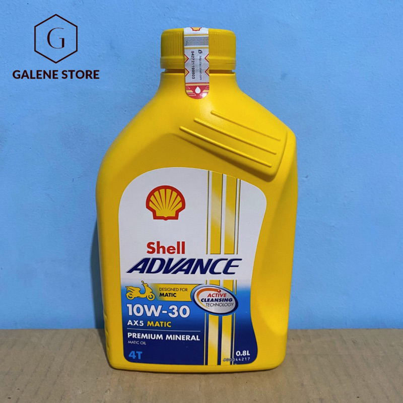 Jual SHELL ADVANCE AX5 MATIC 10W30 800ML OLI MOTOR MATIC | Shopee Indonesia