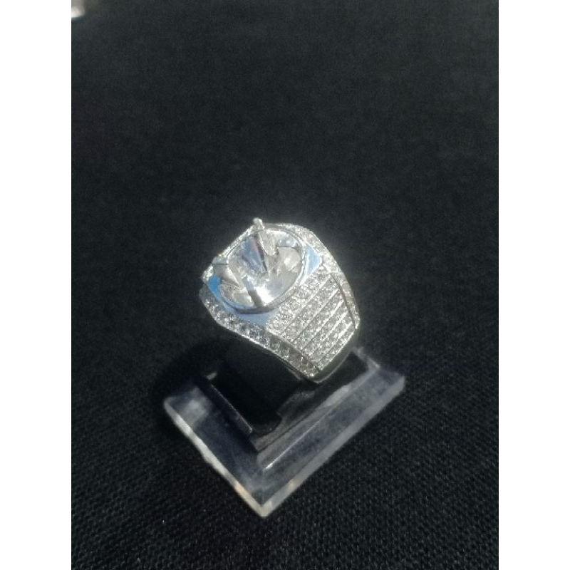 Jual cincin / emban perak semi micro dim 10*8 free crom & resize ...