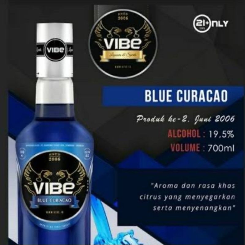 Jual Vibe Blue Curacao 700ml | Shopee Indonesia
