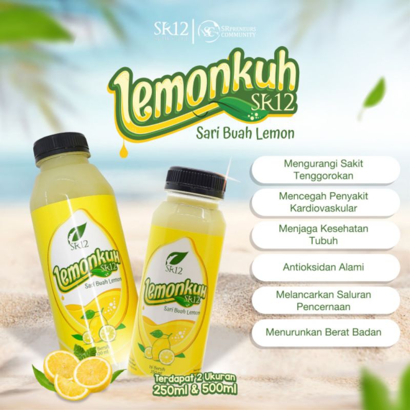 Jual sr12 lemonkuh sari buah lemon 250ml | Shopee Indonesia