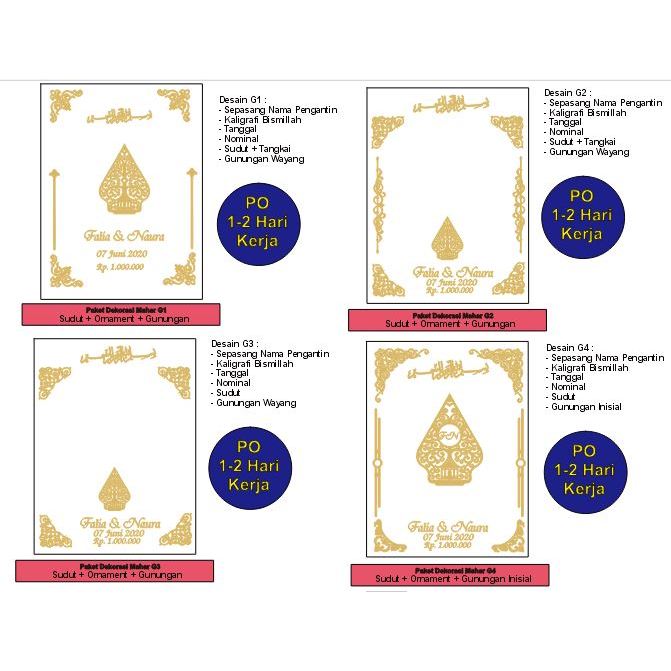 Jual Paket Dekorasi mahar Gunungan Bahan MDF/ Triplek Model Gunungan ...