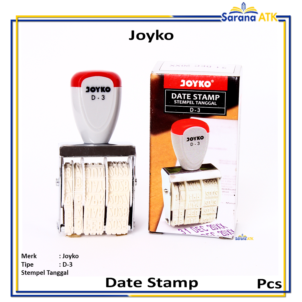 Jual Joyko - Date Stamp Stempel Tanggal D-3 5mm - Pcs | Shopee Indonesia