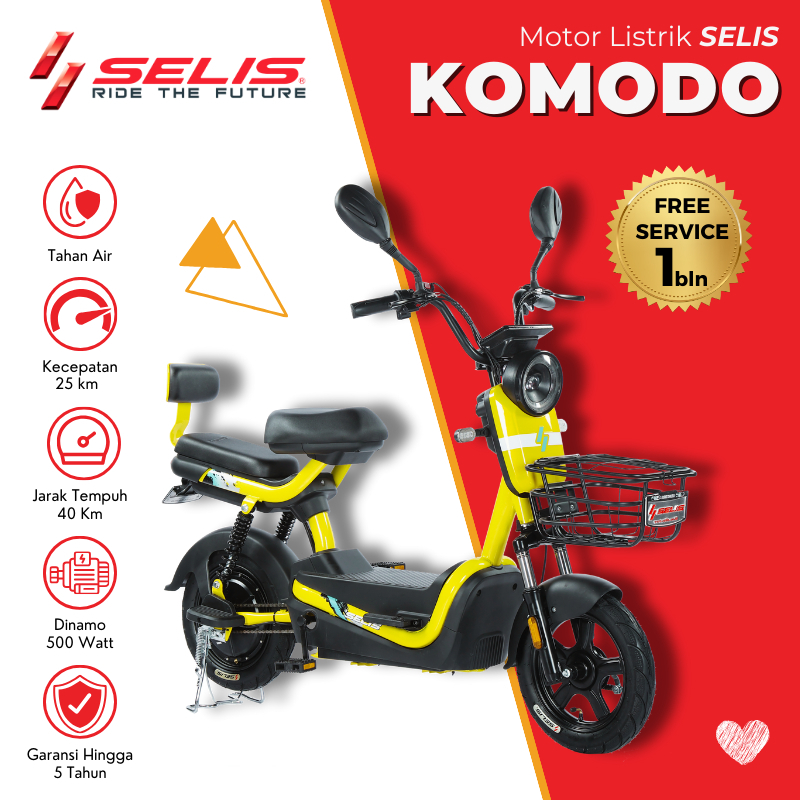 Jual SELIS - EMoped Sepeda Listrik Komodo | Shopee Indonesia