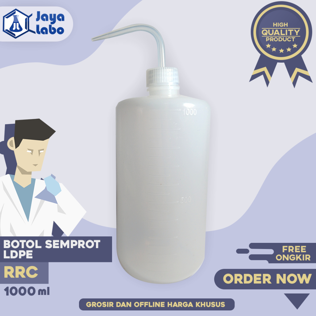 Jual BOTOL SEMPROT 1.000 ML/ WASHING BOTTLE BERSKALA | Shopee Indonesia
