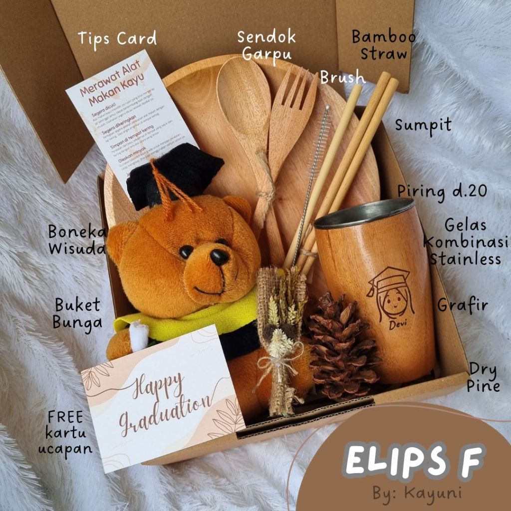 Jual ELIPS Hampers Set Wisuda GRAFIR / Graduation Gift Hadiah Kelulusan ...