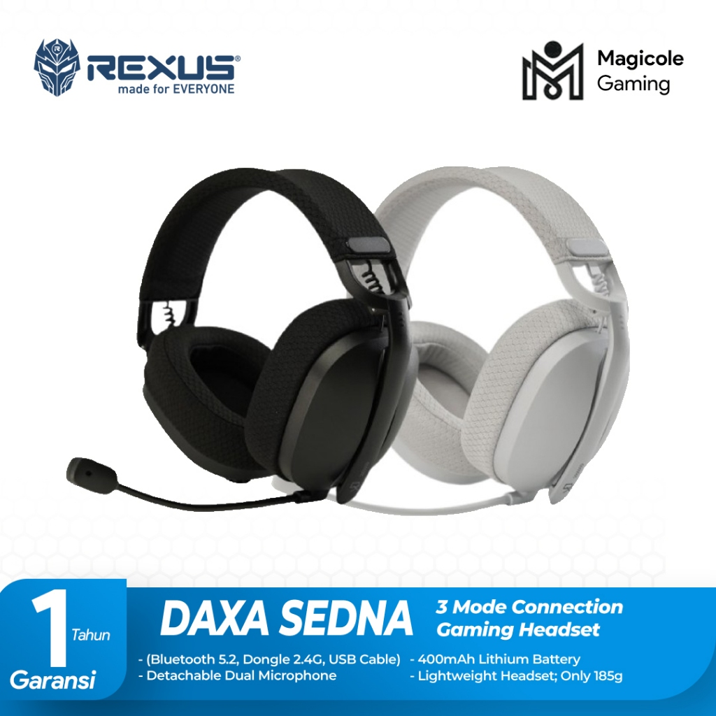 Jual Rexus Daxa Sedna Wireless 3 in 1 Gaming Headset | Shopee Indonesia