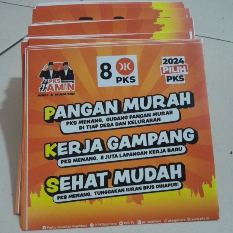 Jual Stiker Kampanye Program PKS Rp. 300/pcs Ukuran 10 cm x 10 cm isi ...