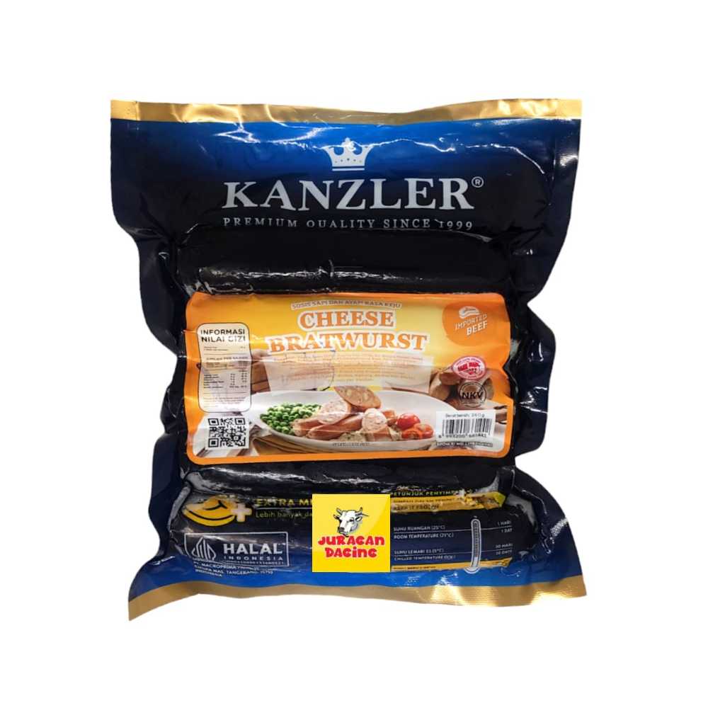 Jual Kanzler Sosis Cheese Bratwurst 360gr | Shopee Indonesia