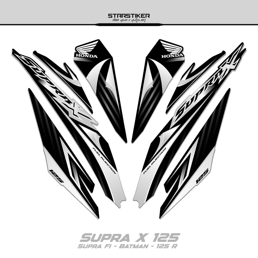 Jual Striping Supra X 125 R Motif 2/Stiker Supra X 125 Fi/Sticker/Supra ...