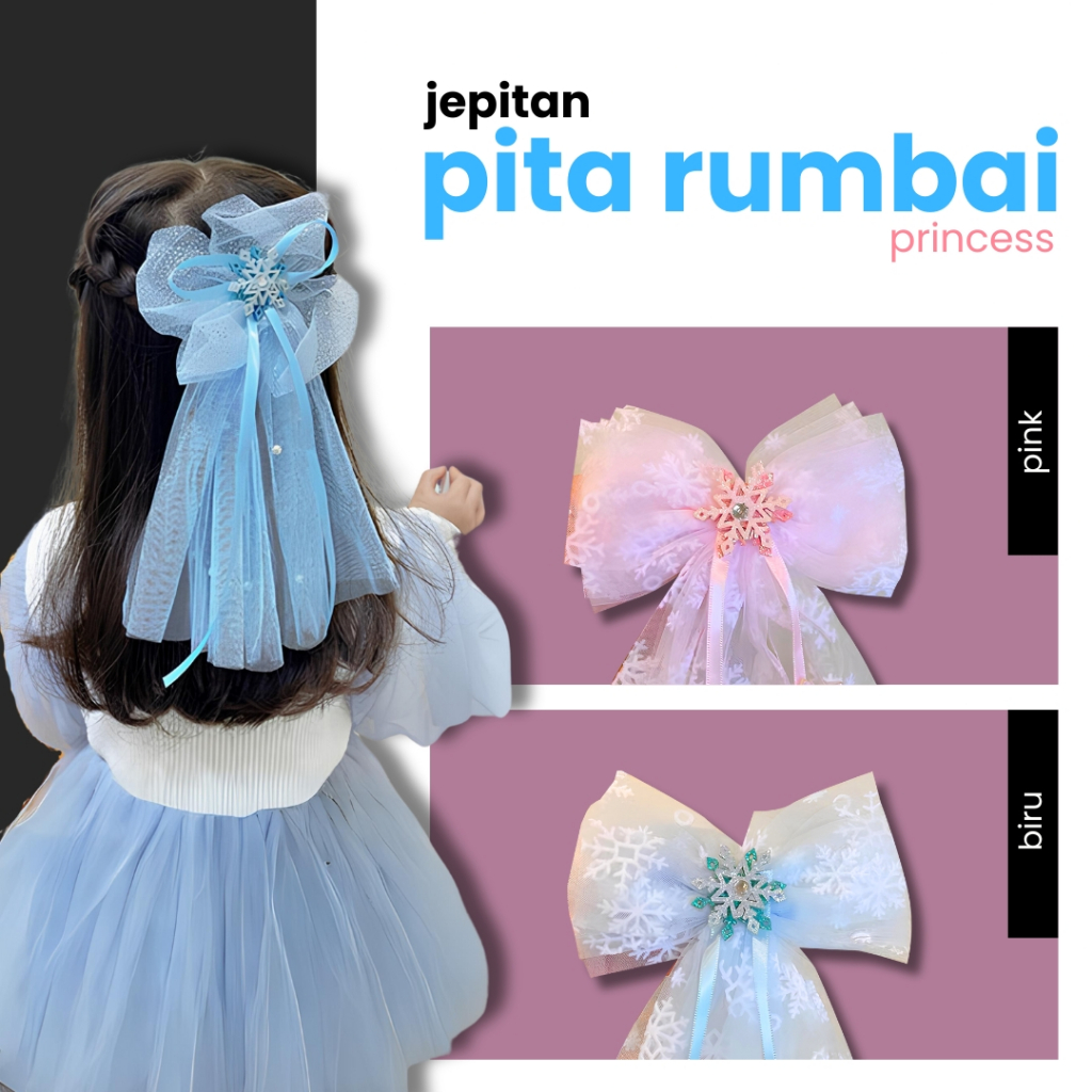 Jual [princesscoco] Jepitan Pita Rumbai Rambut Panjang Princess Anak ...
