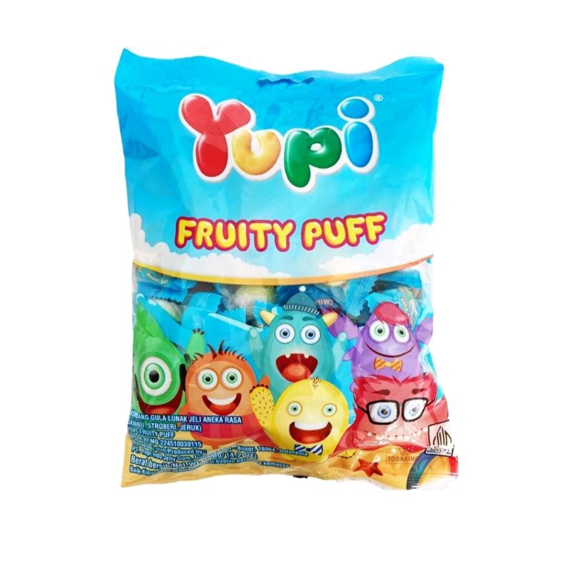 Jual Permen yupi fruity puff 120g aneka rasa ( jambu,stroberi,jeruk ...