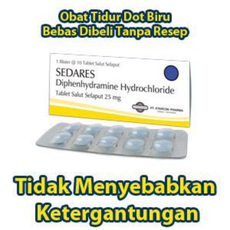 Jual Sedares Per Strip isi 10 Tablet mengatasi Sulit tidur/insomnia ...