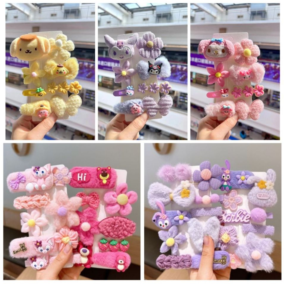 Jual Jepit Rambut Karakter Disney Motif Lotso Kuromi Melody Pompompurin ...