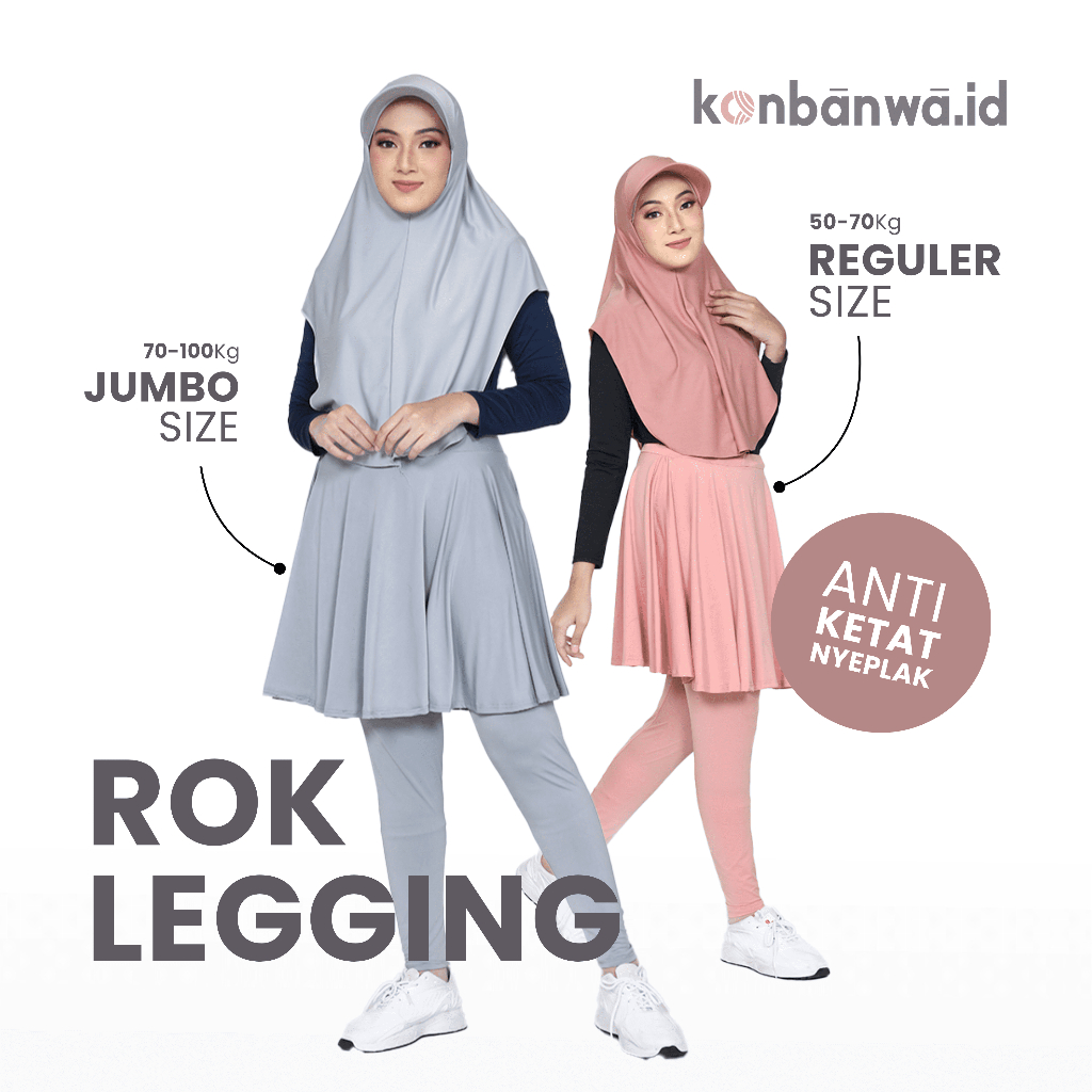 Jual Legging rok baju olahraga wanita muslimah celana Senam Jumbo Jogging Renang Sepeda Lari ...